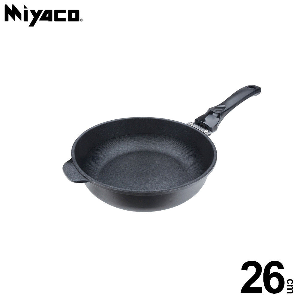 Le idea│Miyaco far infrared ceramic non-stick deep pan shovel can be u ...